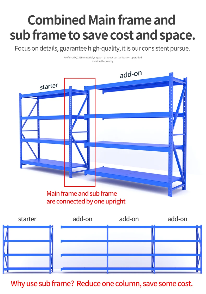 Custom Heavy Duty Shelving 300 Kg Layer Garage Black 4 Tier Warehouse ...