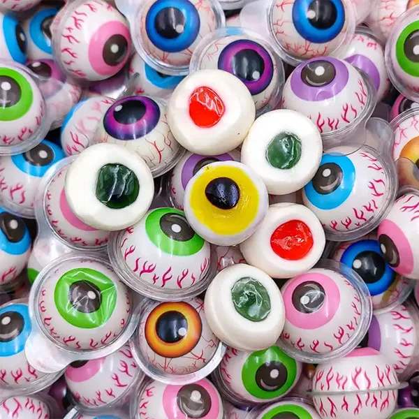 Wholesale Halal Fruit Flavor Sweet Eye Ball Shape Eyeball Gummy ...