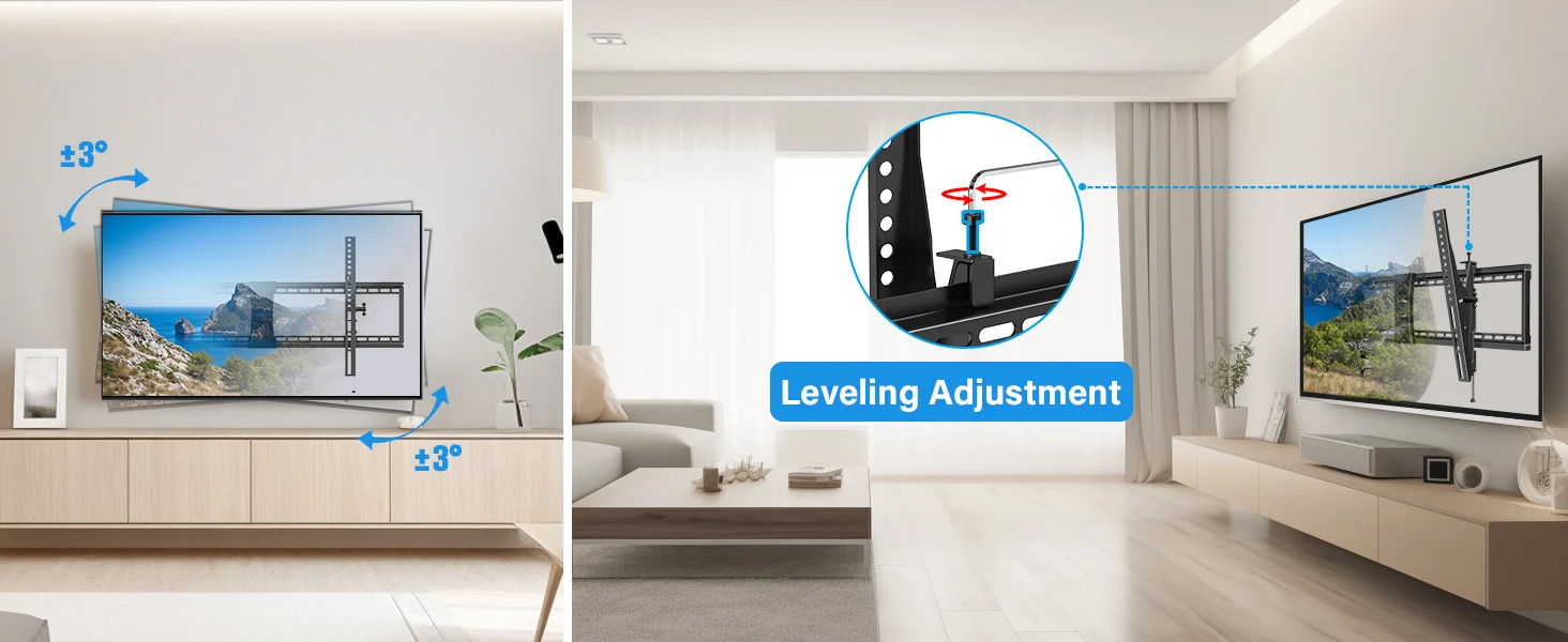 37-86" TV Wall Mount - Level Adjustment & Max VESA 800x400mm