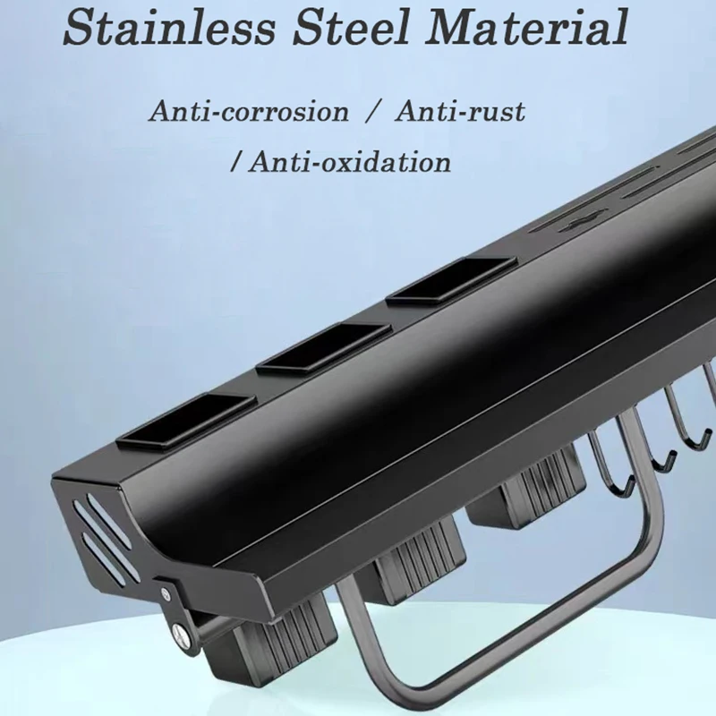 Stainless Steel Wall Mounted Knife Holder Tableware Storage Shelving ...