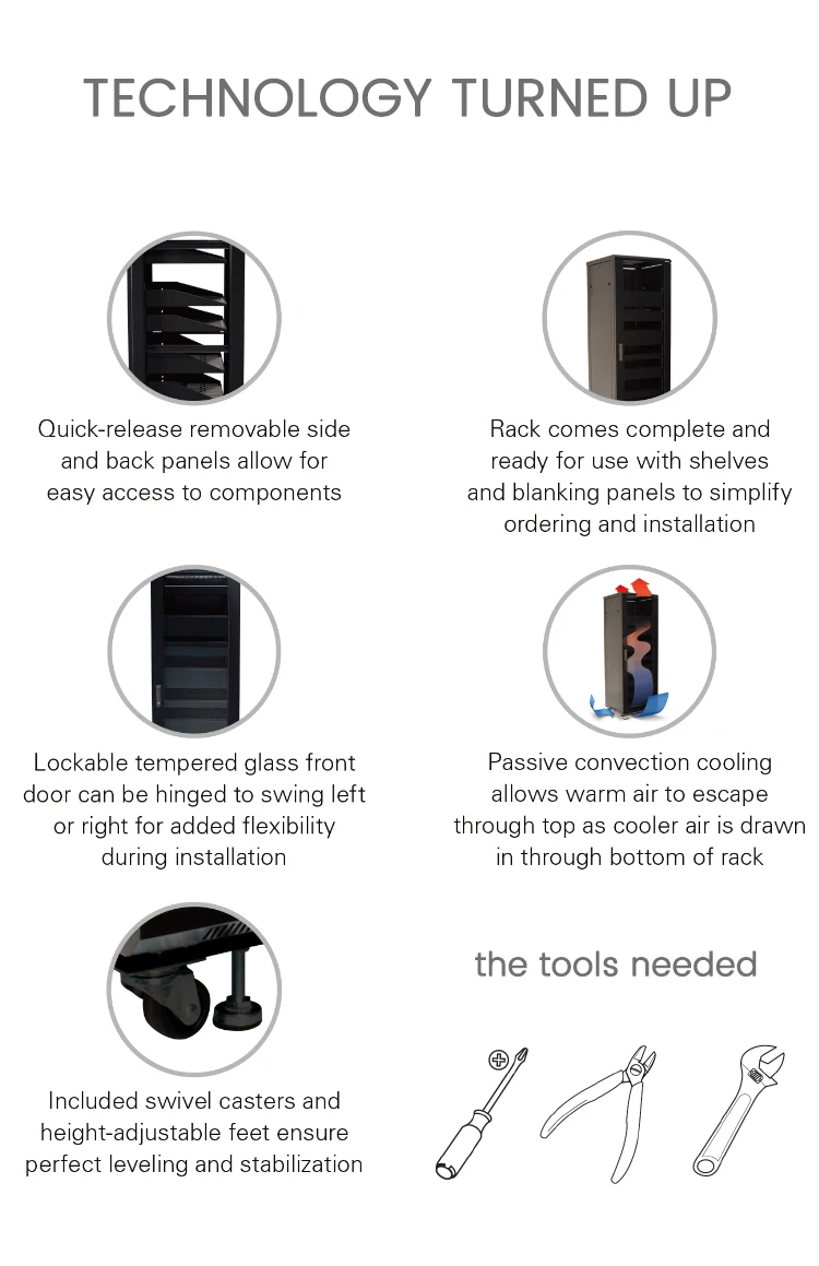 Steelrix 19U Server Rack - Durable & Versatile Storage