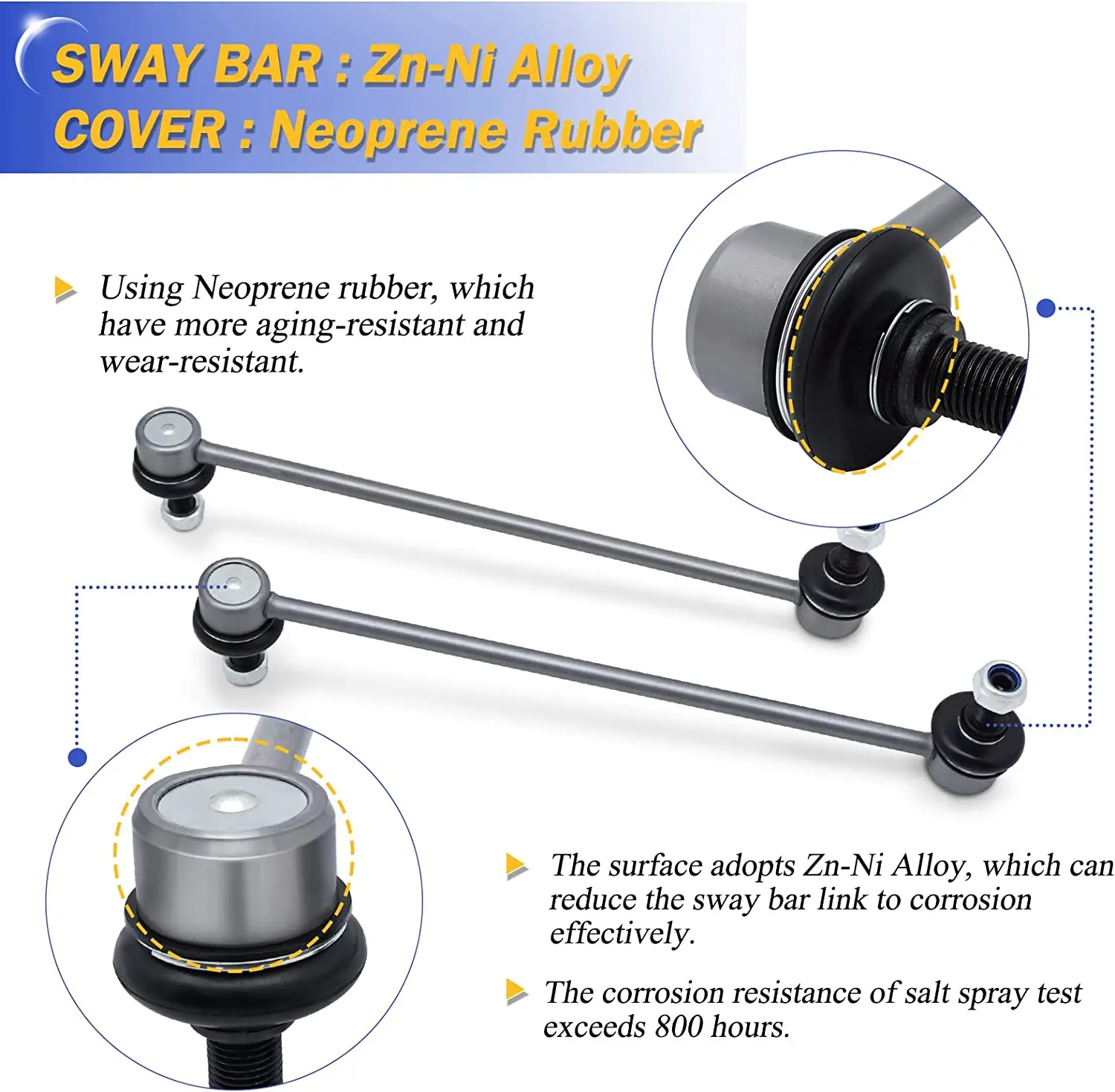 Tengood Auto Suspension Parts - Stabilizer Sway Bar Links for Toyota ...