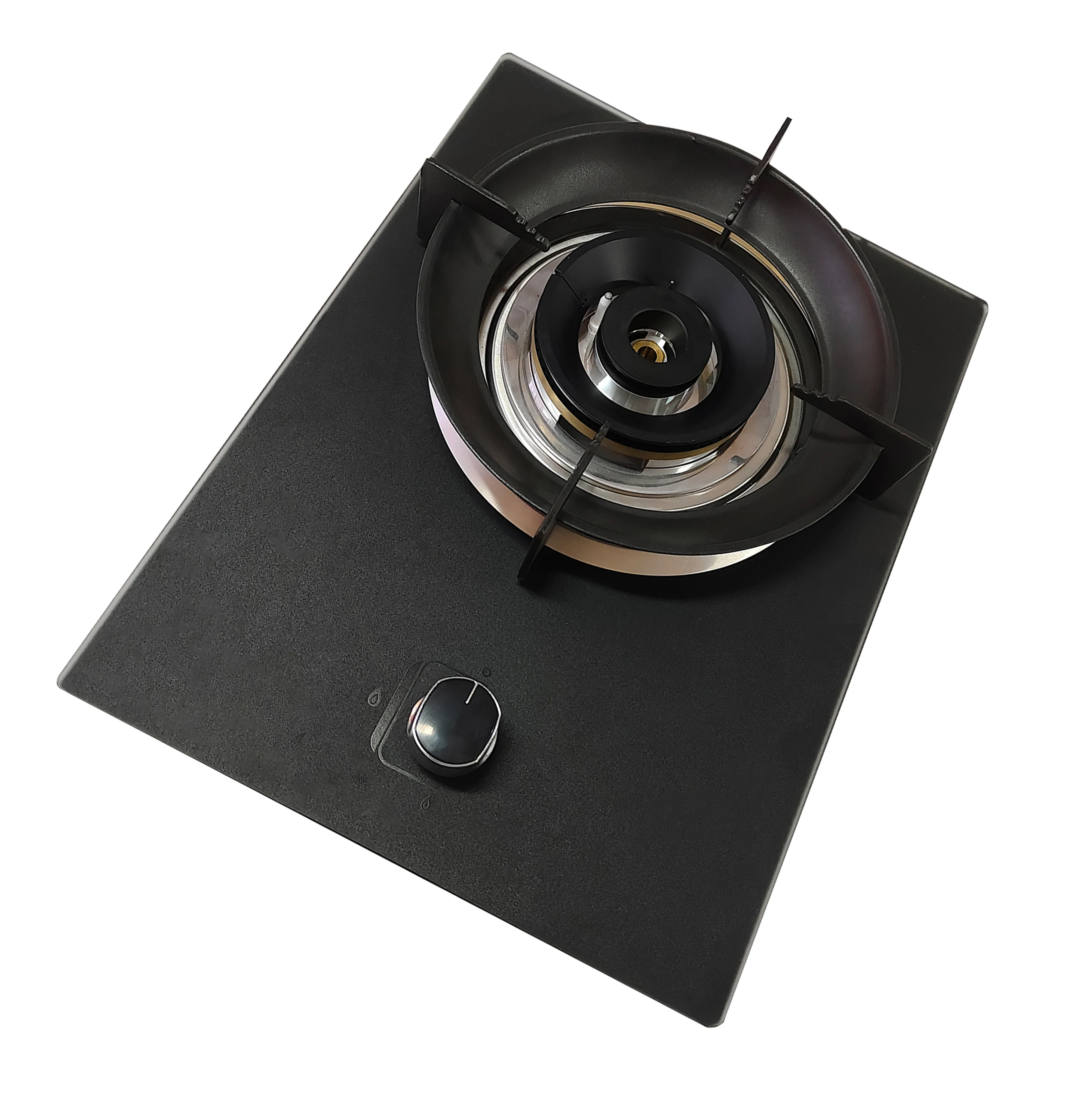 Single Burner Build-in Gas Hob Cookertop Stove With Black Frosted Glass ...