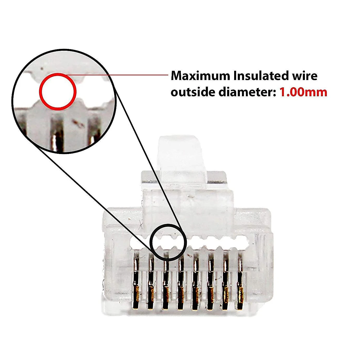 Network Cable Utp Rj 45 Rg45 Ethernet Rj45 Pass Through 8p8c Modular ...