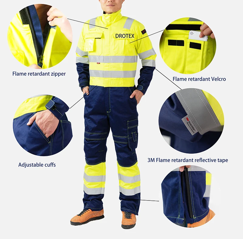 Industrial Reflective Men Uniform Workwear Clothing Highly Visible ...