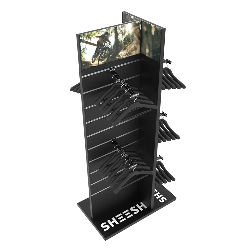 3 sides sport wear display rack clothing rack for hanging clothes ...