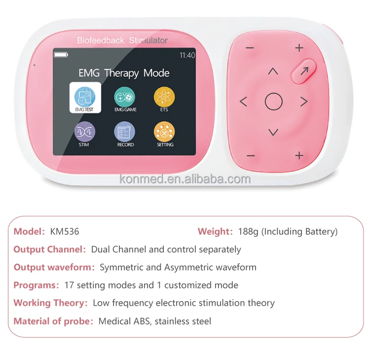 Physical Therapy Equipment TENS Unit Pelvic Muscle Toner EMS EMG ...