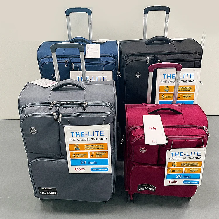 Goby London Travel Trolley Case Suitcase - Waterproof & Durable