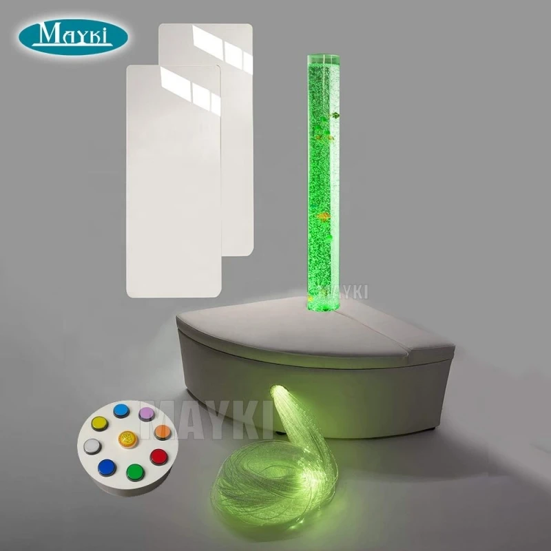 Bubble Tube Corner Set Sensory Room Kit With Fibre Optic And Platform ...