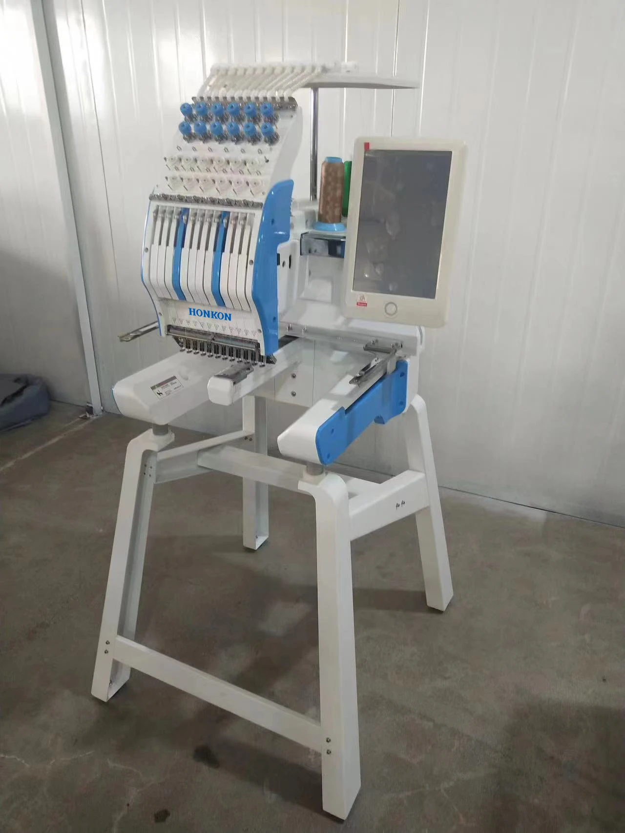 Single Head Computer Programming Embroidery Machine 9 Needle 12 Needle ...