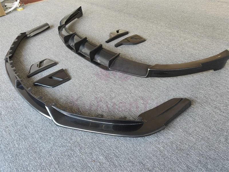 High Quality Carbon Fiber A-style Front And Rear Lip Wrapped Corner ...