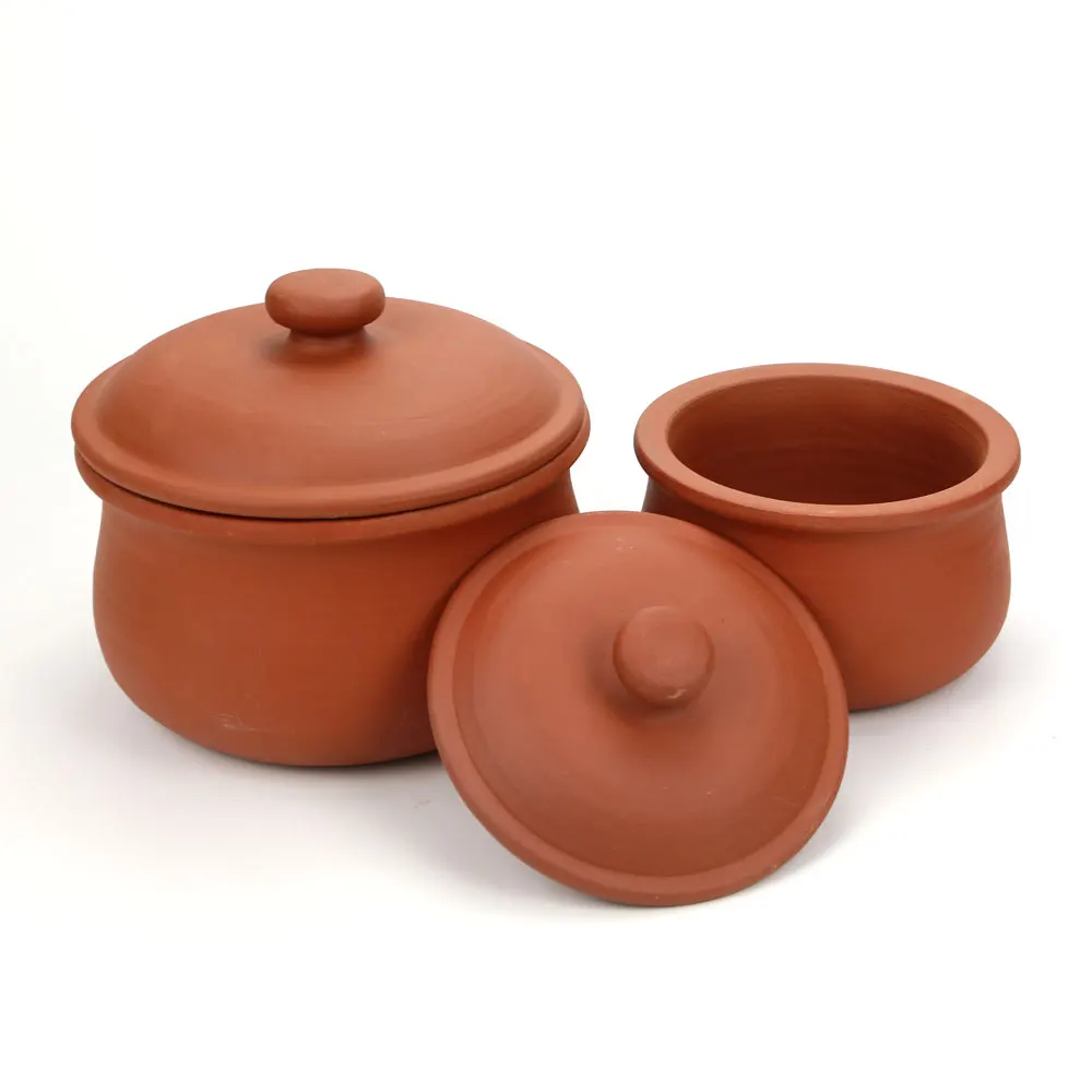 Shop Our Clay Vegetable Curry Pot with Lid - Eco-friendly