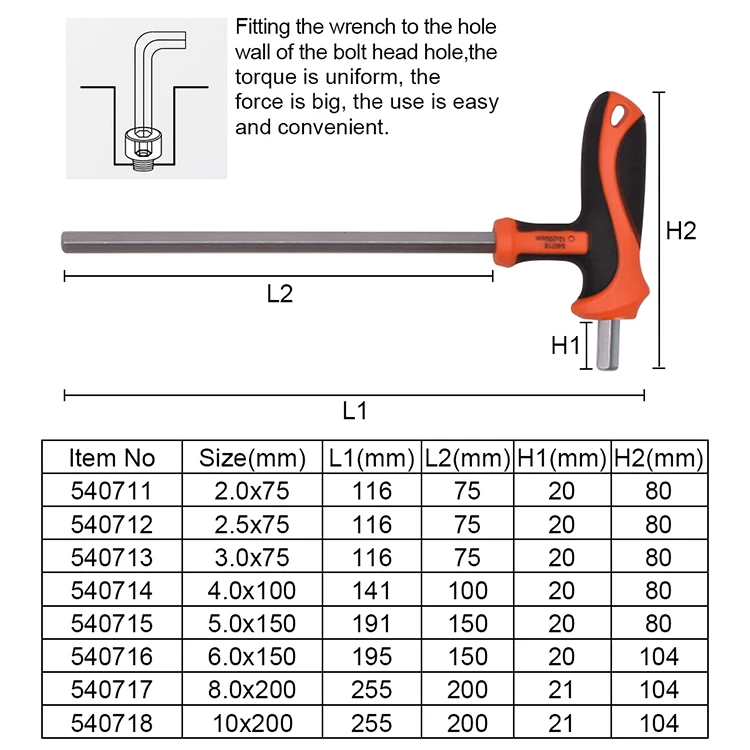 HARDEN Hex Key Wrench Set - Professional Spanner Tools