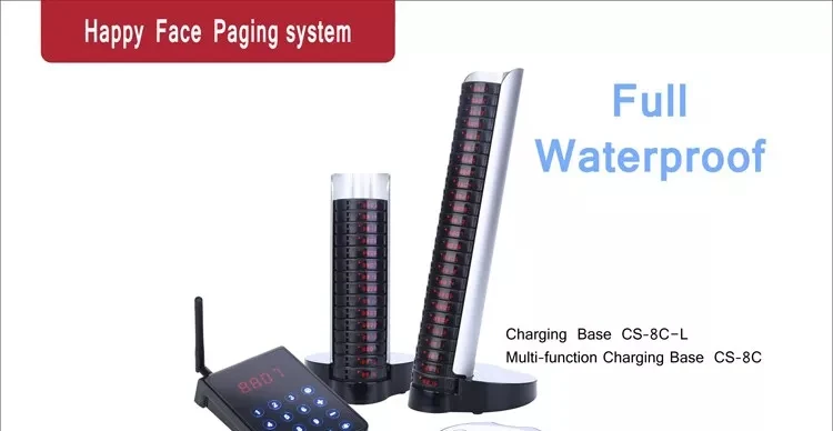 Byhubyeng Pager Guest Wireless Full Waterproof Coaster Intercom Call ...