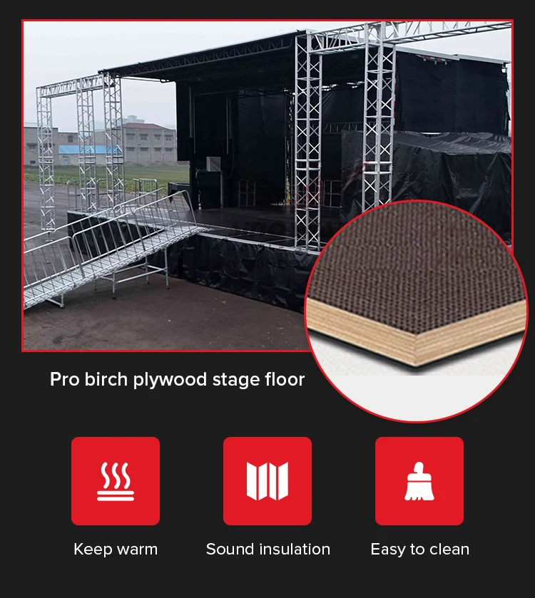 Mobile Stages With Hydraulic System for Sale Mobile Good Performance ...