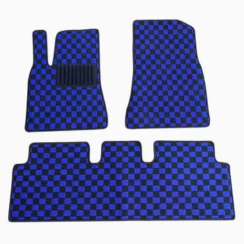 Jdm Racing Cluture Red Checkered Car Floor Mat Accessories Classical ...