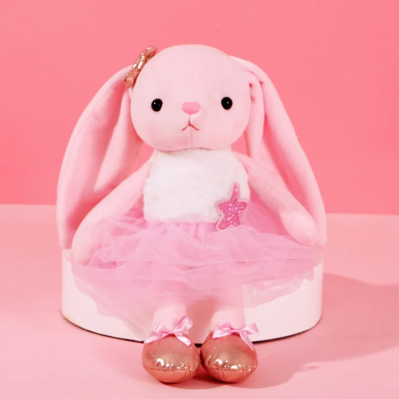 Hl New Rabbit Plush Toy Stuffed Rabbit Ballerina Doll With Soft Dress ...