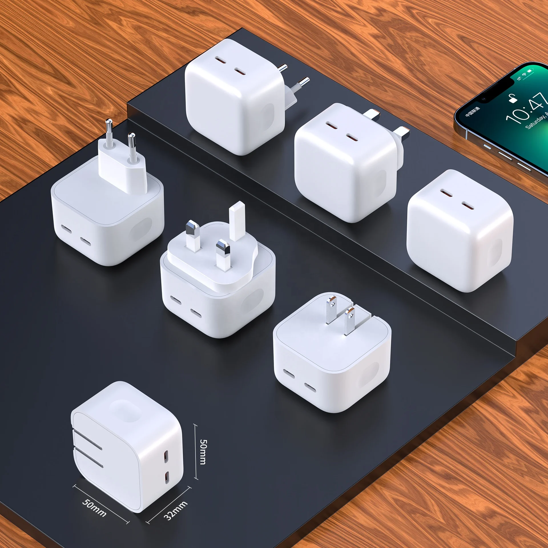 Top Selling 35w-45w Dual Pd Charger Stuffcool Usb-c Gan Mobile Phone ...