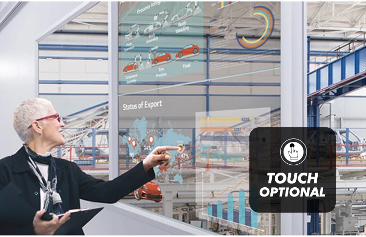 Stand Smart Interactive Transparent Touch Oled Screen Monitor ...