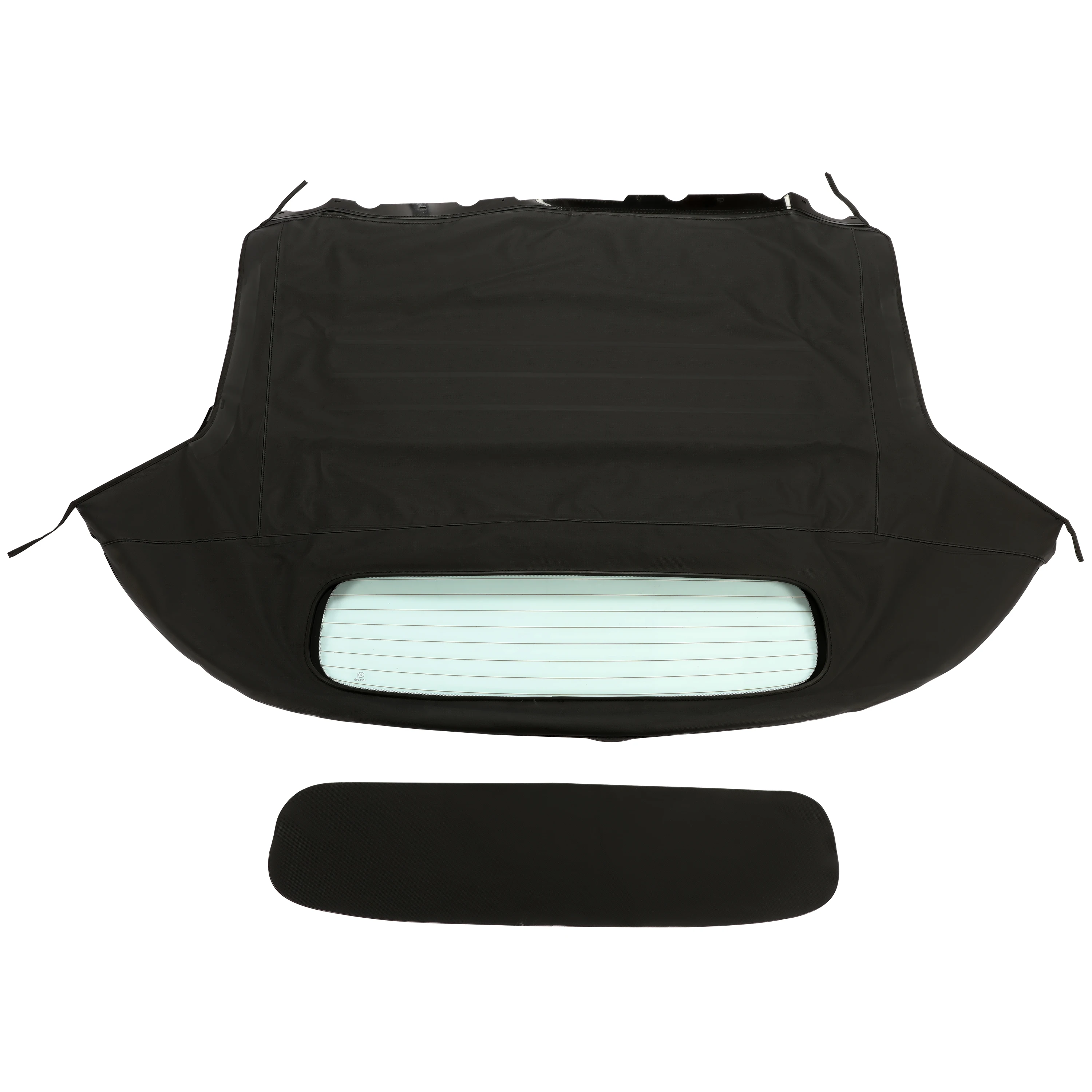 Black Convertible Soft Top W/heated Glass Window For Nissan 350z 2003 ...