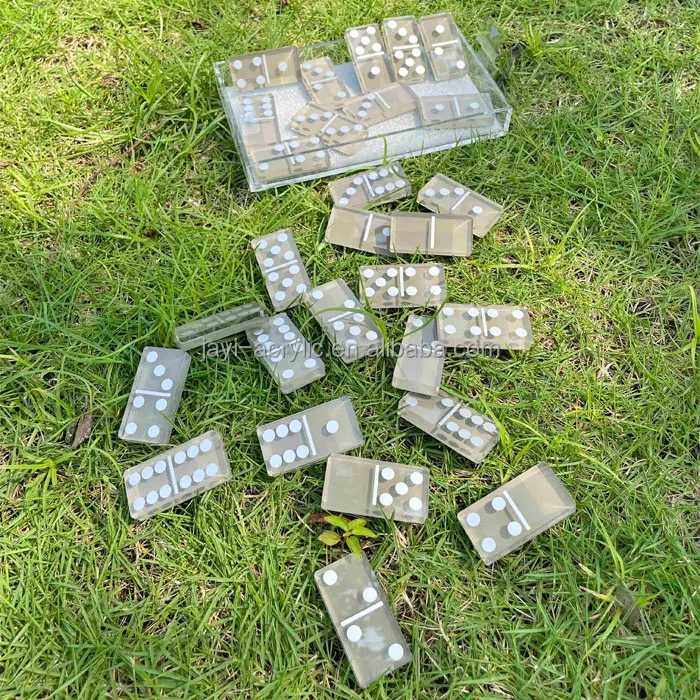 JAYI Custom Acrylic Domino Game Set Lucite Domino| Alibaba.com