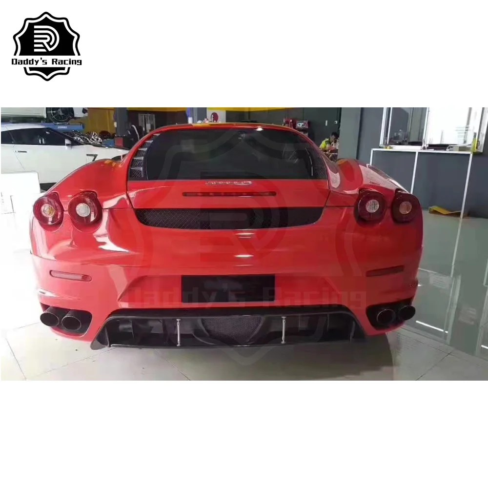 Carbon Fiber Rear Bumper Diffuser Fit for Ferrari F430 2005-2009 DD ...