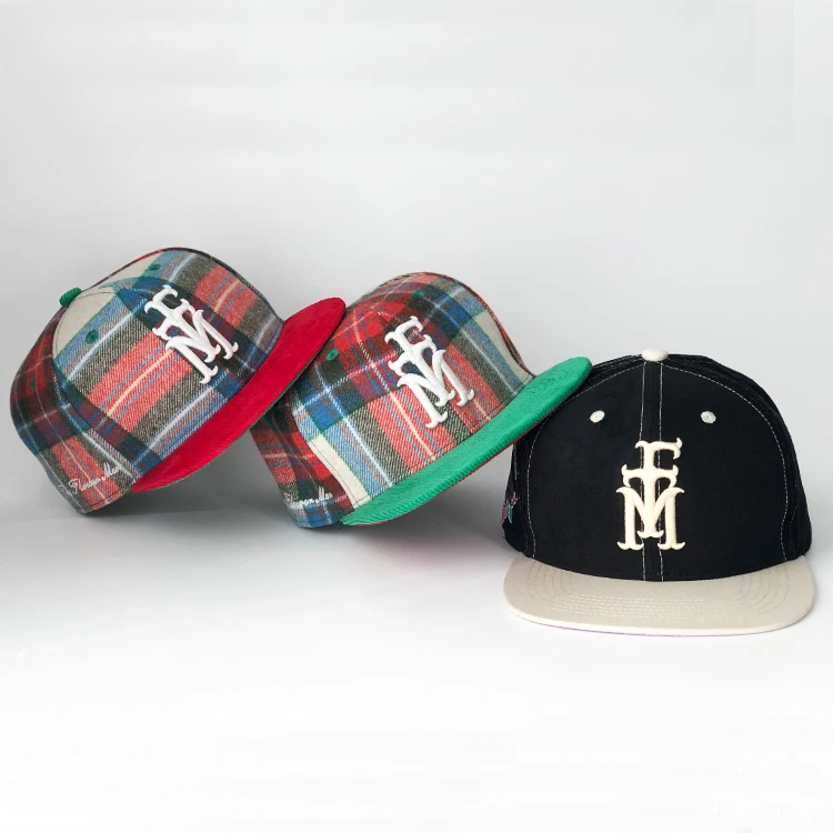 Embroidery Logo Hip Hop Cap Flat Brim Snapback Hat Blank Sport Snapback ...
