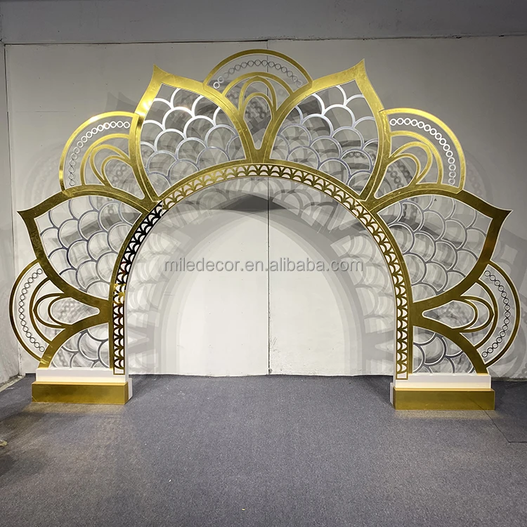 Luxury Wedding Prop Stage Backdrop Decoration Arch Backdrop Stand Pvc ...