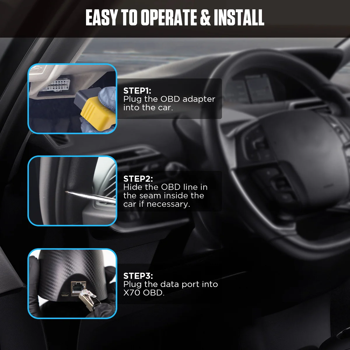 AUTOOL X70 OBD Car Digital Display - Full Diagnostic Scanner