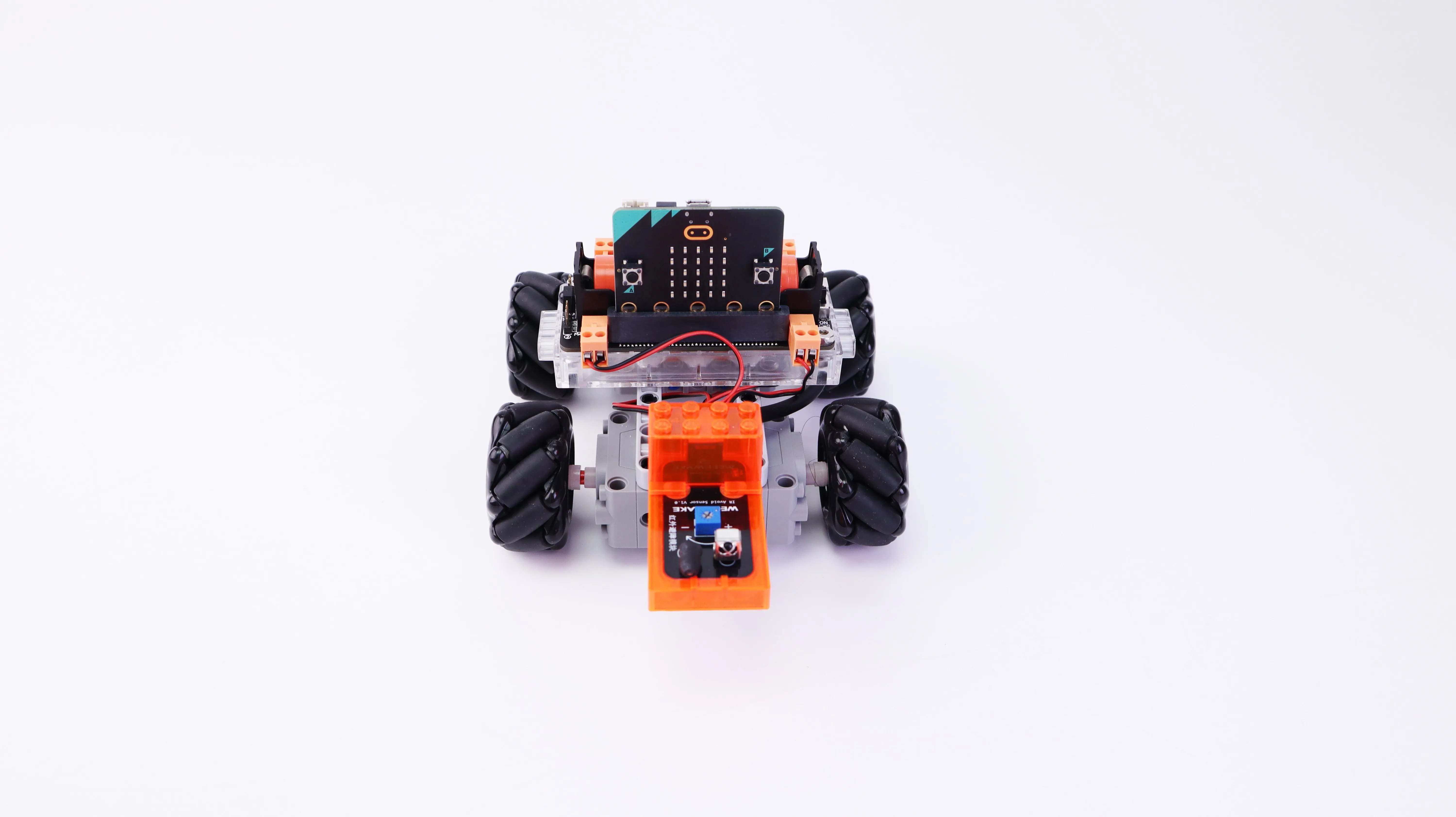 4wd Micro:bit Mecanum Chassis Robot Mini Diy Educational Programmable ...