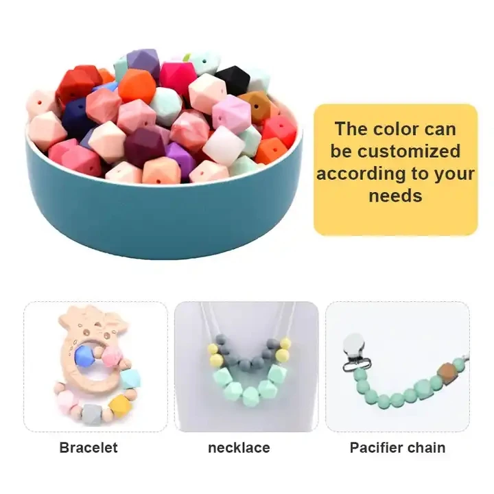 New Food Grade Soft Silicone Baby Teether Tendy Designer Diy Focal ...