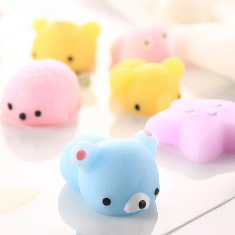 Custom TPR Cute Animal Mochi Squishy Toys Anti-Stress Calming Sensory ...