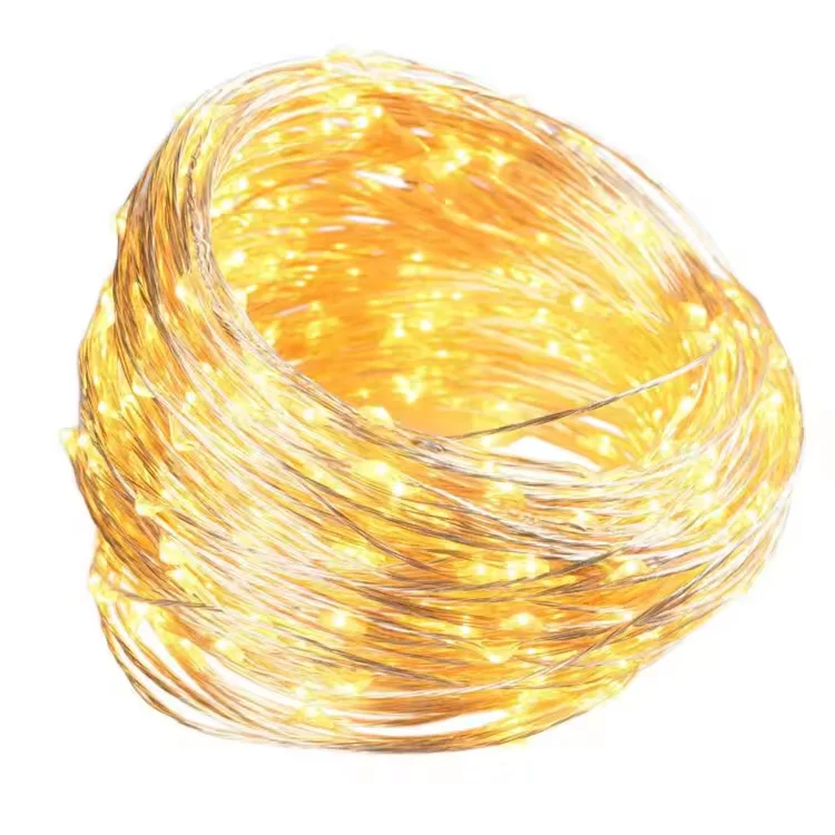 Christmas LED String Lights with Rechargeable Battery Pack