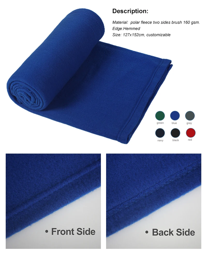 Wholesale Custom 100% Polyester Promotion Gift Blankets