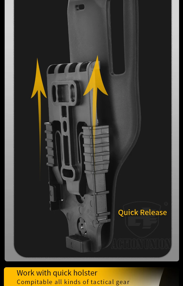 QLS Quick Locking System Kit Fork Receiver Plate UBL Mid Rid Belt Loop Waist Paddle Holster Kit ...