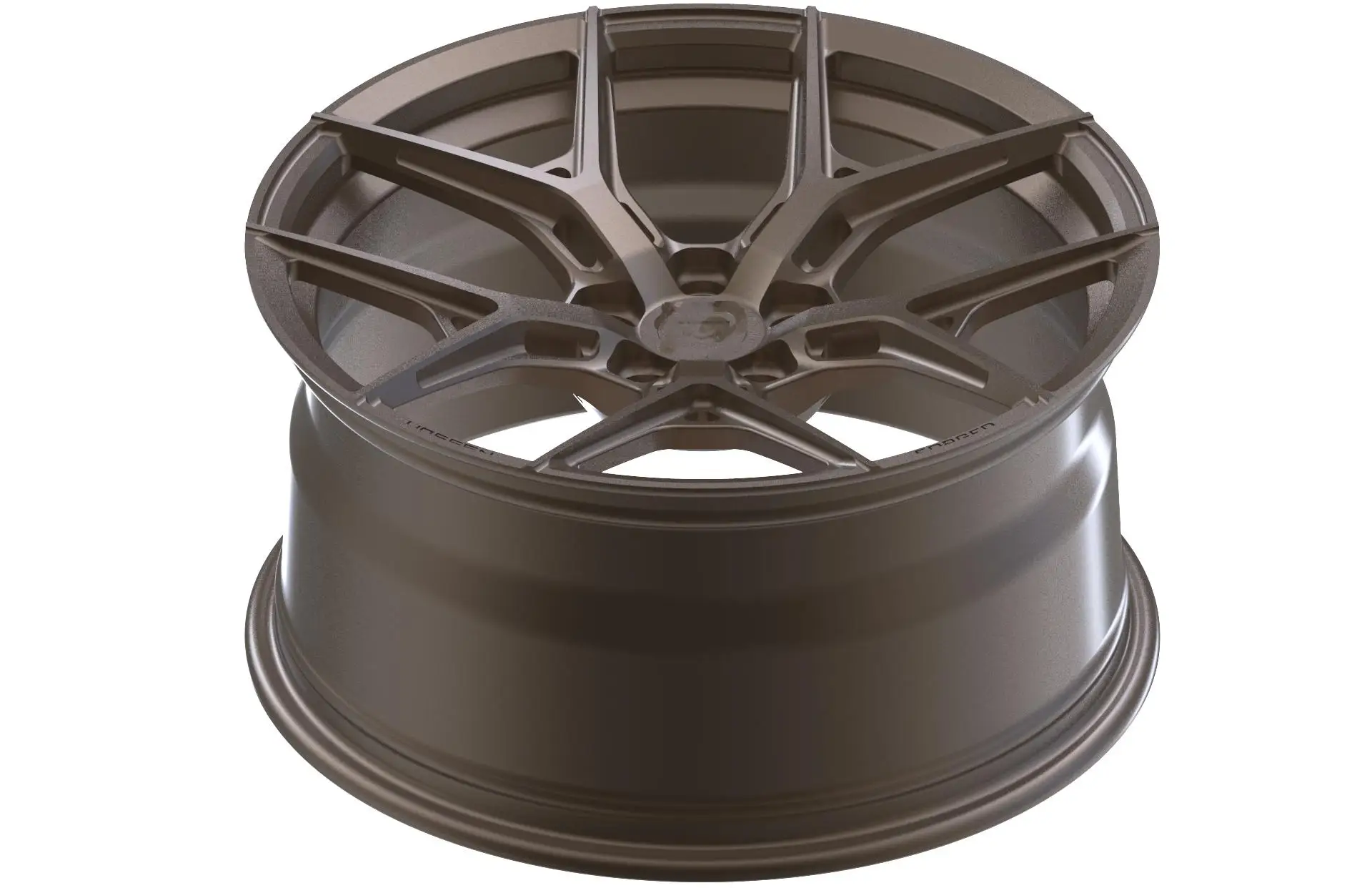 Custom Design Colored Brushed Spokes Monoblock 1 Piece Luxury Forged ...