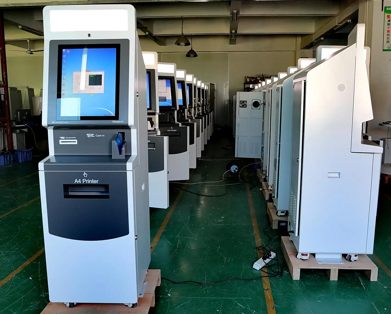 Self Service Touch Screen A4 Document Printing And Scanning Kiosk With ...