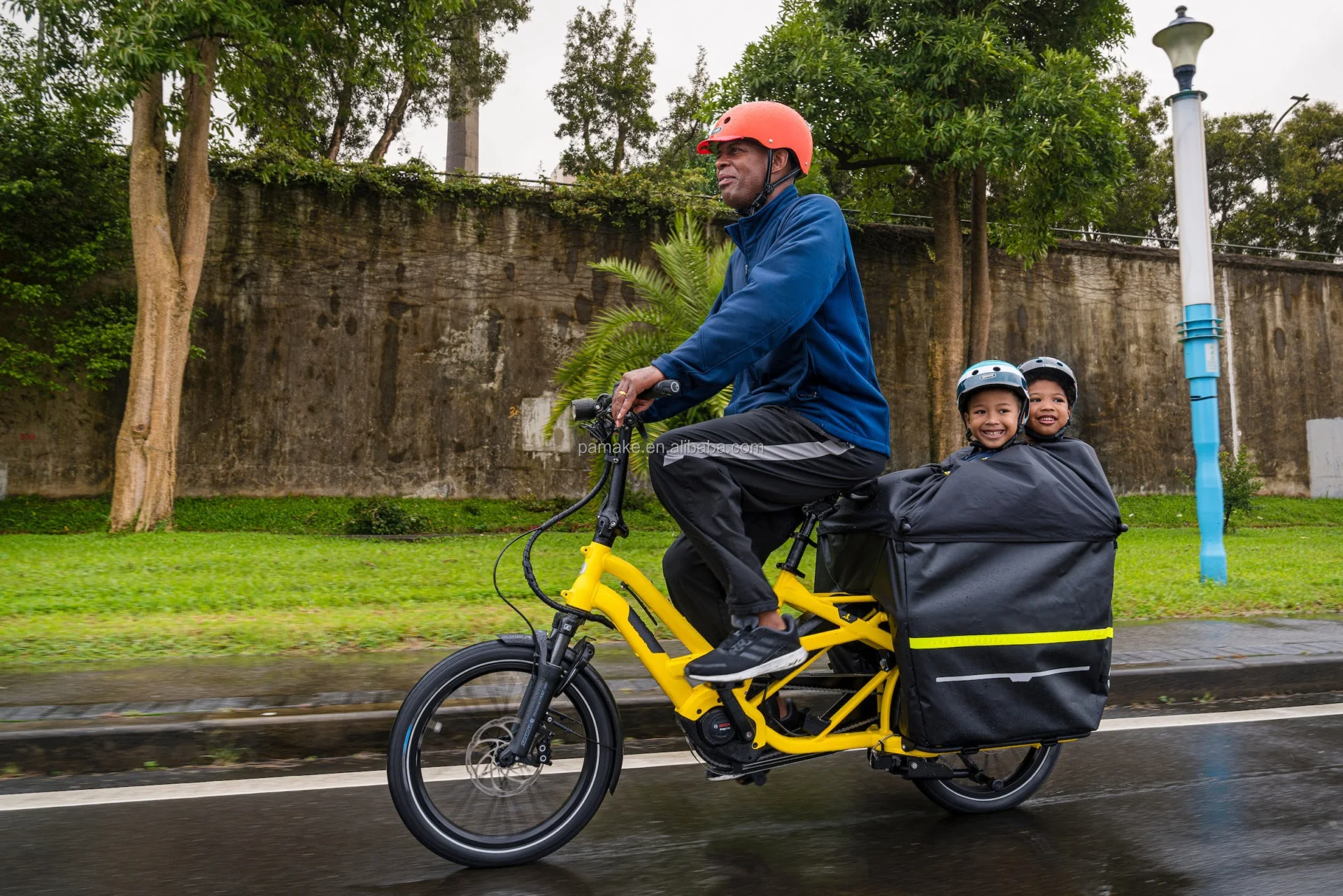 Family Cargo Bike - Long Tail Electric Bike with 48V Motor