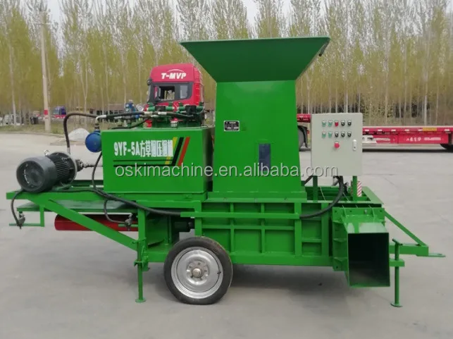 Farm Use Hay Silage Baler Straw Pressure Storage Block Machine Straw ...