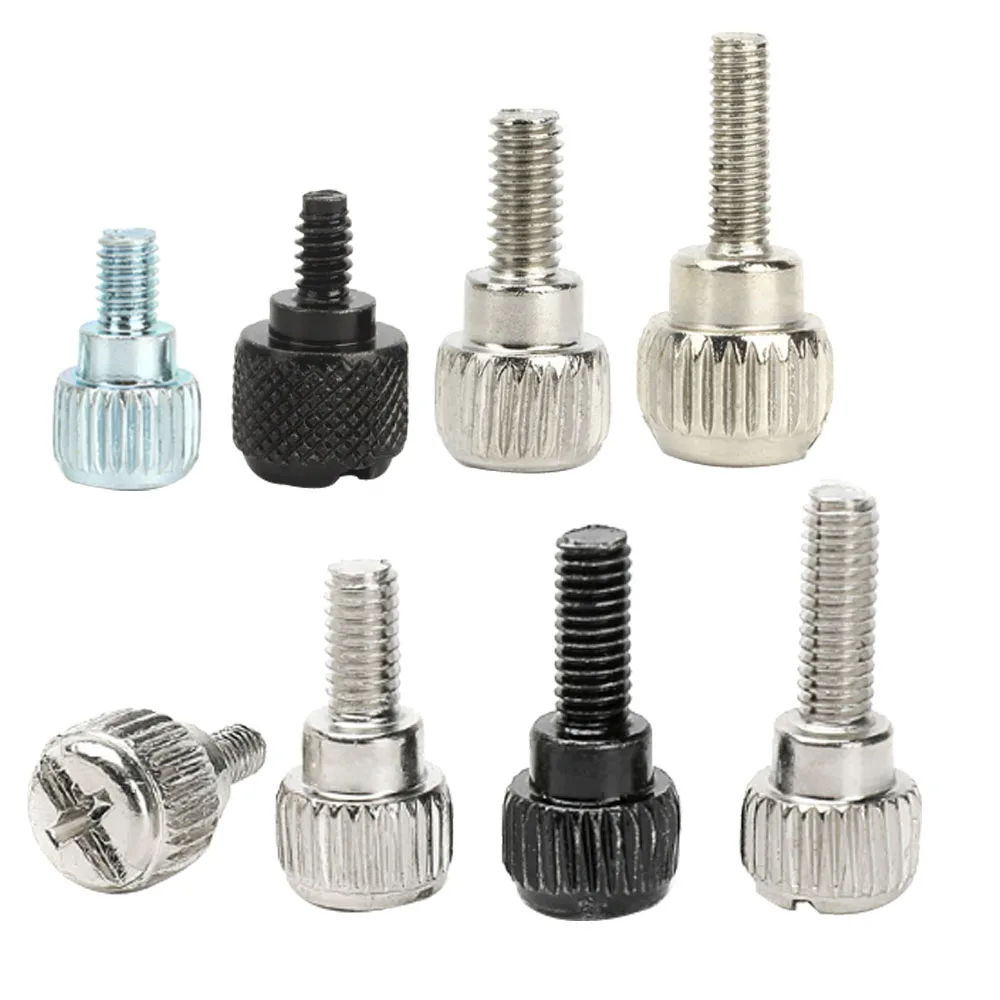 Custom M3 M6 M8 M10 Anodized Aluminum Round Flat Head Knob Stainless Steel Captive Shoulder ...