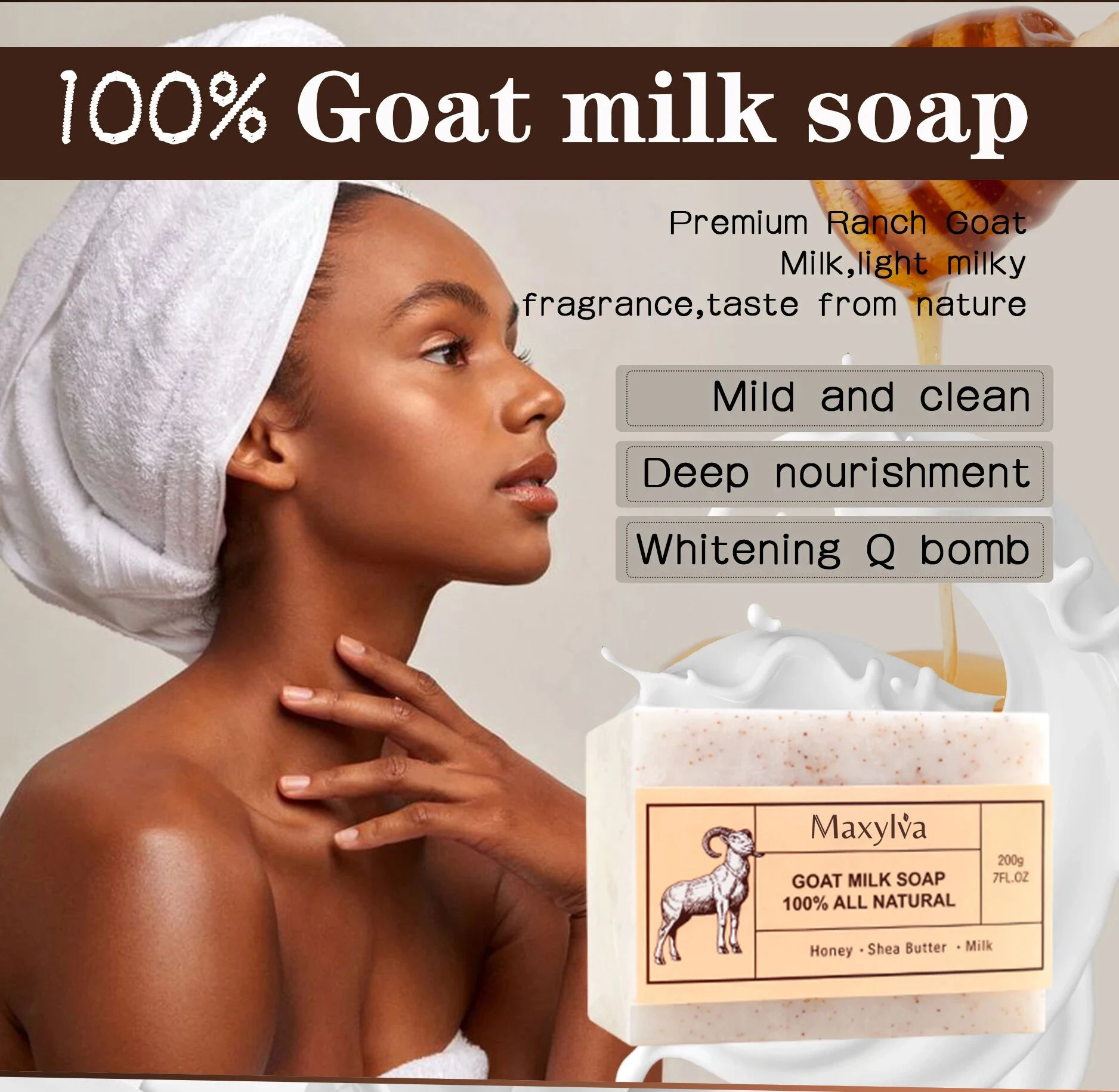 Handmade Soap Milk & Honey Soap Original Wholesale Healthy Whitening ...