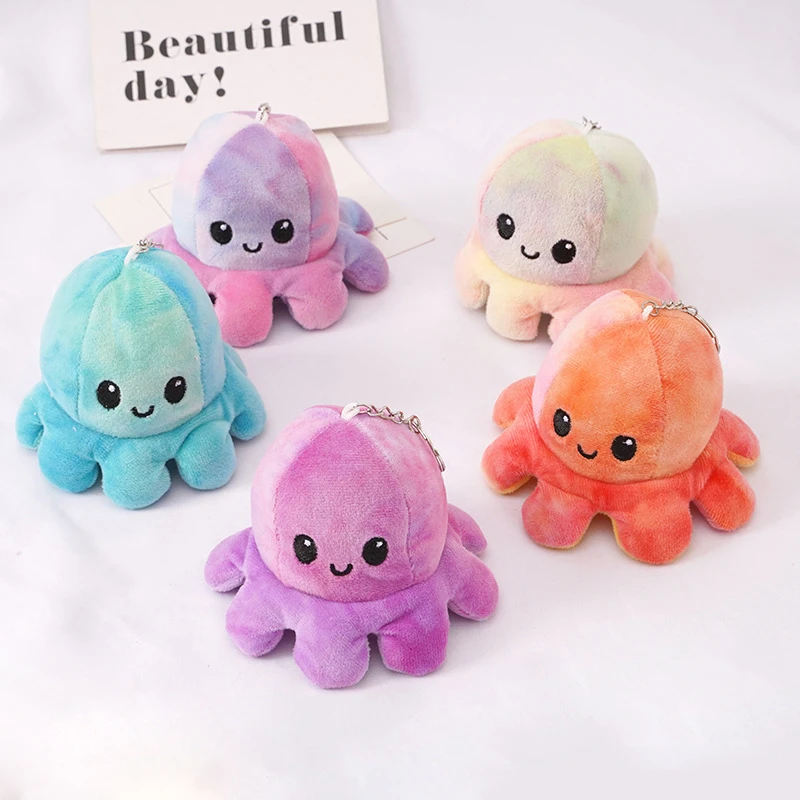 Funny Reverse Octopus Plush Keychain Pendant Promotional Gift Backpack ...