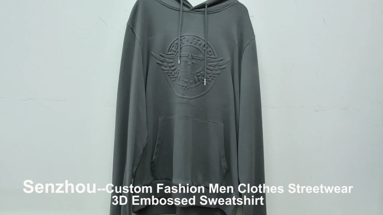 Premium Hoodie High Quality Embossed Logo Sweaters Sweatshirt Unisex ...