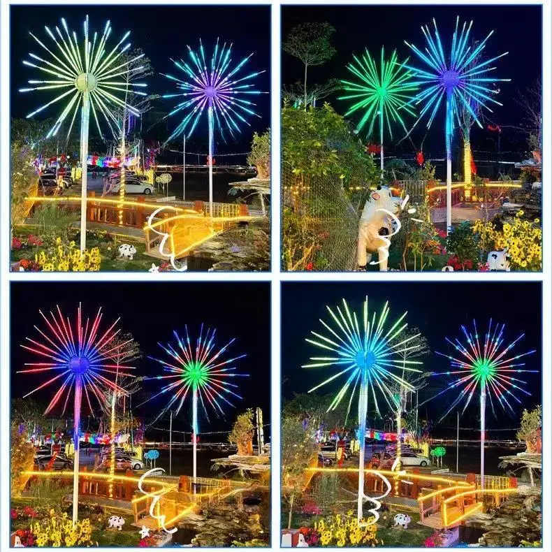 Holiday Christmas Decoration LED Firework Lights Outdoor