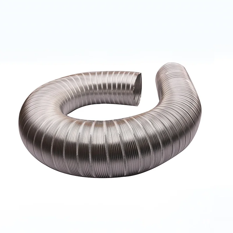 Semi-Rigid Stainless Flexible Duct 5" to 24" for HVAC Systems - Easy ...