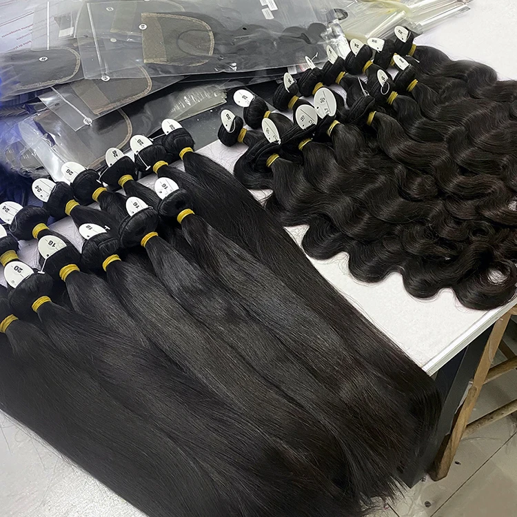Raw Cambodian Hair Bundles Unprocessed Vendor Wholesale Indian Human ...