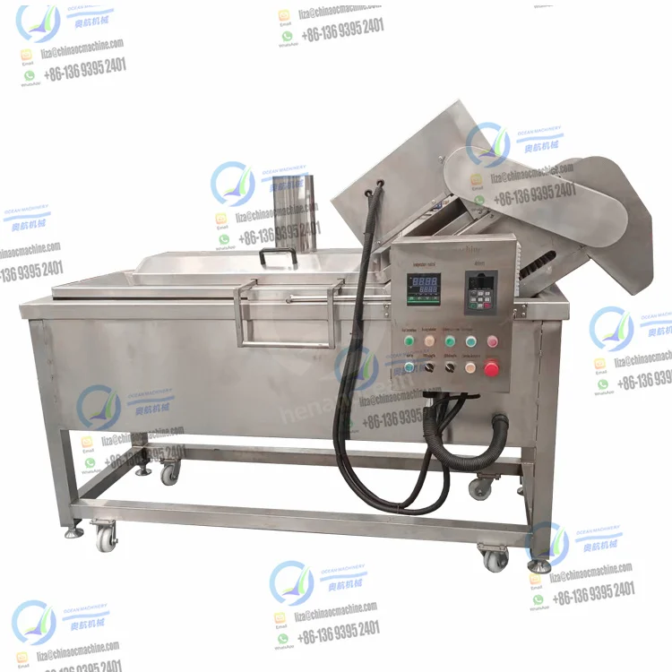 Automatic Potato Chips Peanut Onion Fish Frying Machine French Pie ...