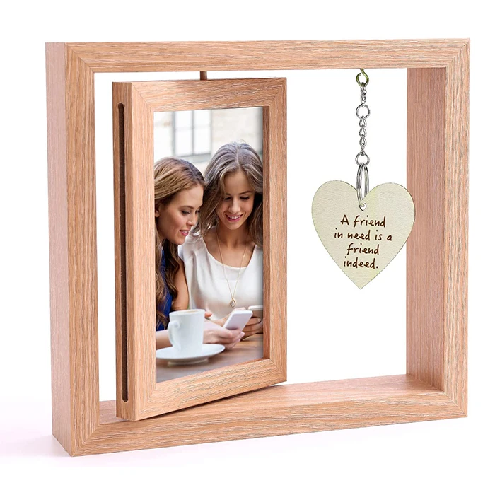 Rotating Picture Frame,Solid Wood Double Sided Photo Frames - Buy ...