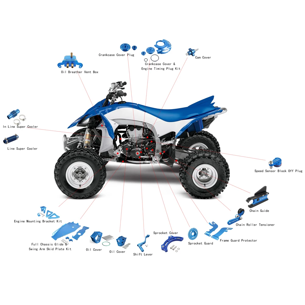 Nicecnc ATV Parts & Accessories for Yamaha YFZ450