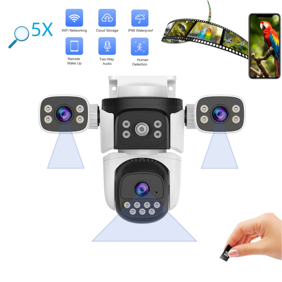 Oem Ptz Camera System With 5x Zoom Hd 30m Night Vision Wireless Ip For ...